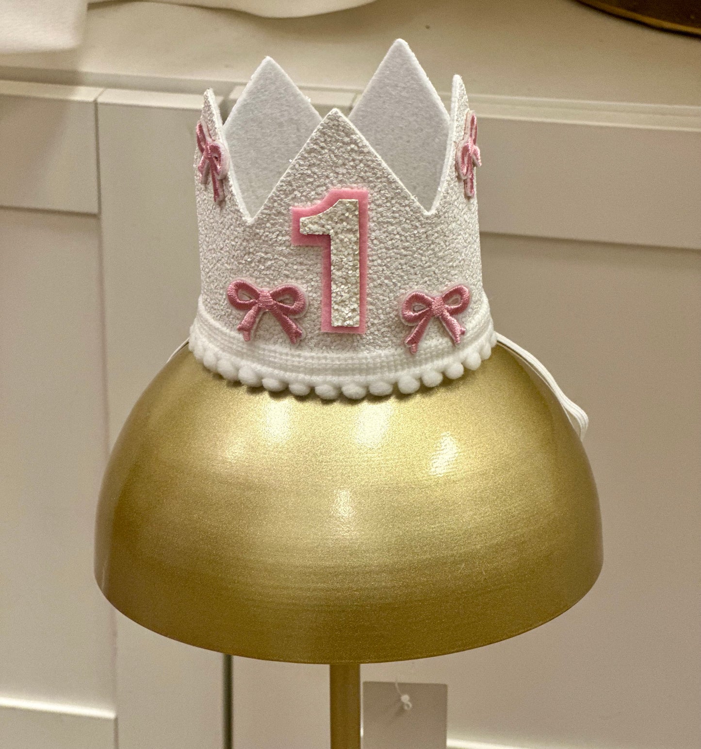 Pink Bow 1st Birthday Hat – Angel Boutique